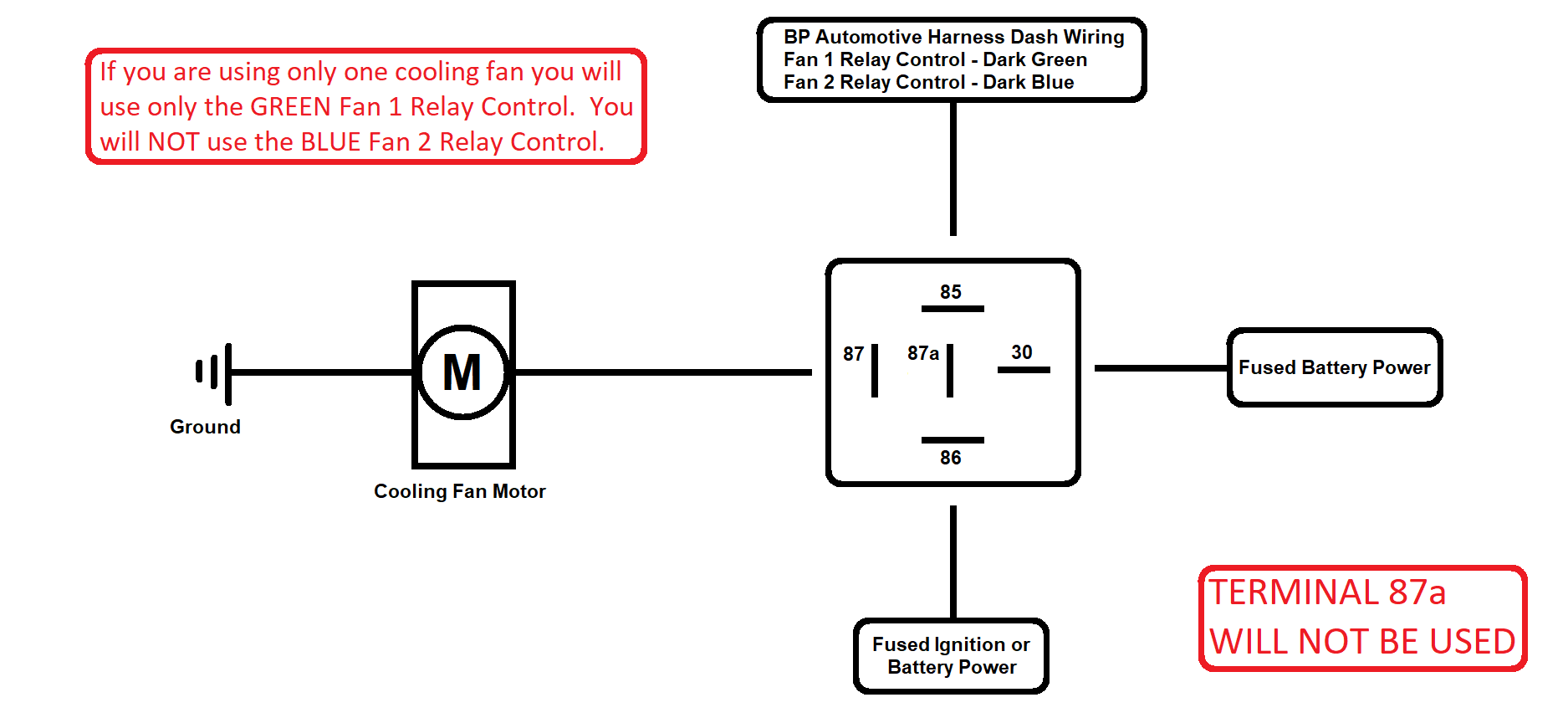 Radiator Fan Circuit Diagram